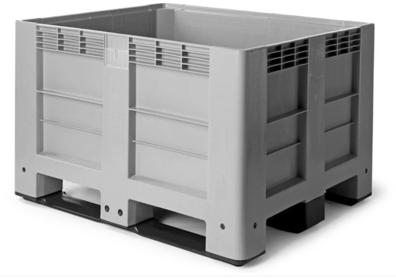 48 x 40 x 30 - Fixed Wall Bulk Container Solid | Reusable Transport Packaging