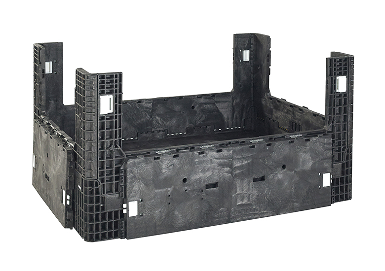 64 x 48 x 34 - Extended Length Collapsible Bulk Container With Drop ...