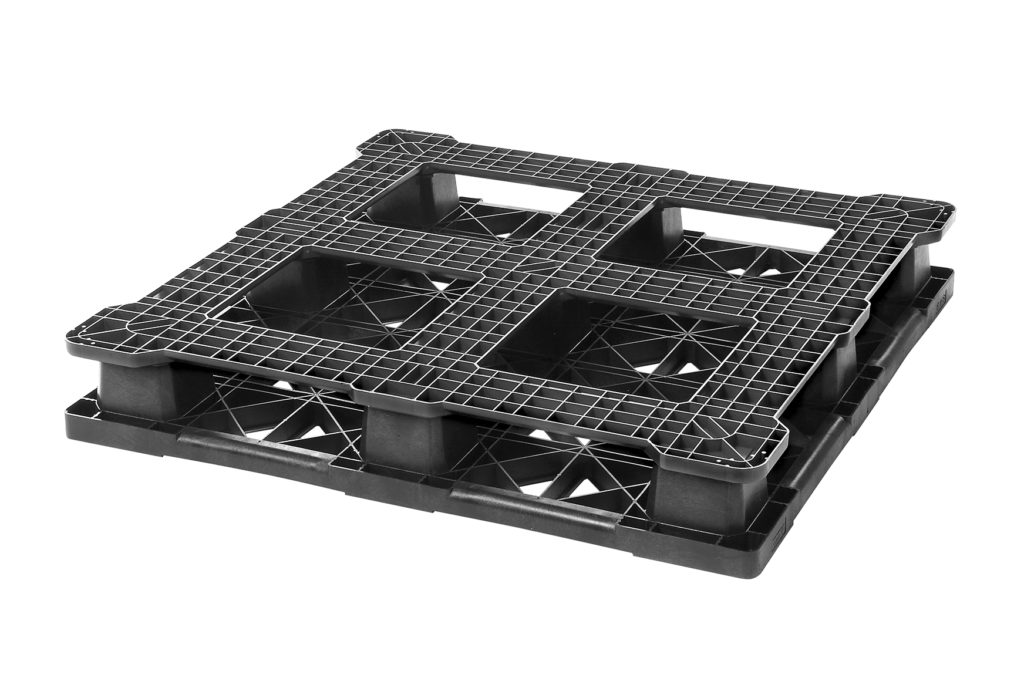 44 x 44 - Rackable Plastic Pallet - 6 Runners, Closed Deck | Reusable ...