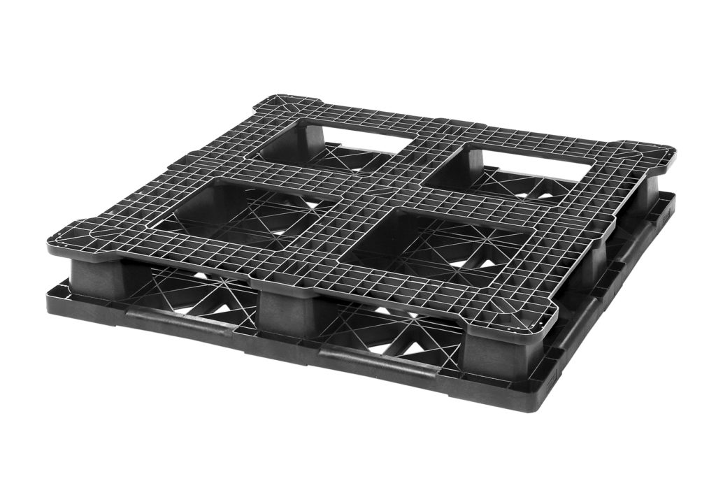 45 x 45 - Rackable Plastic Pallet - 6 Runners, Open Deck | Reusable ...