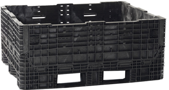 57 x 48 x 25 - Extended Length Collapsible Bulk Container Without Drop ...