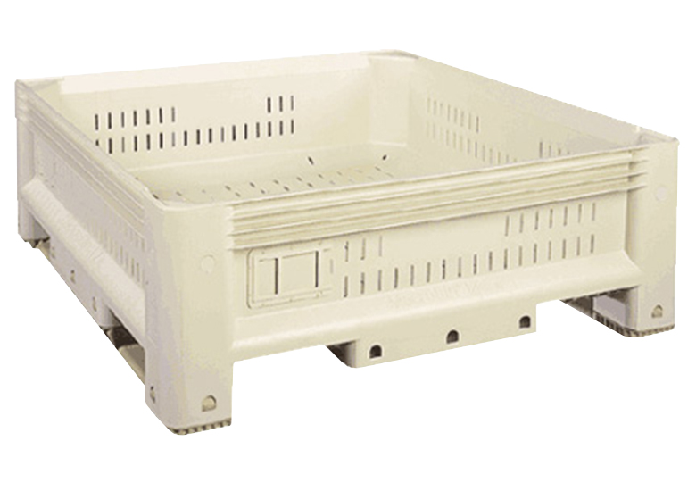 48 x 45 x 17 - Fixed Wall Bulk Container Vented | Reusable Transport ...