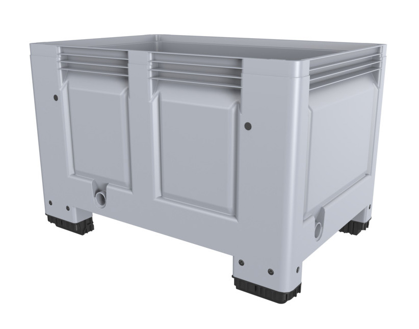 48 x 32 x 30 - Fixed Wall Bulk Container - Soild Wall, 4 Feet