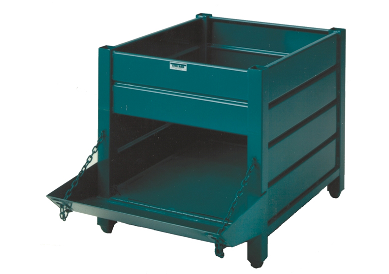 44 x 36 x 24 - Metal Bulk Container Solid Wall | Reusable Transport ...