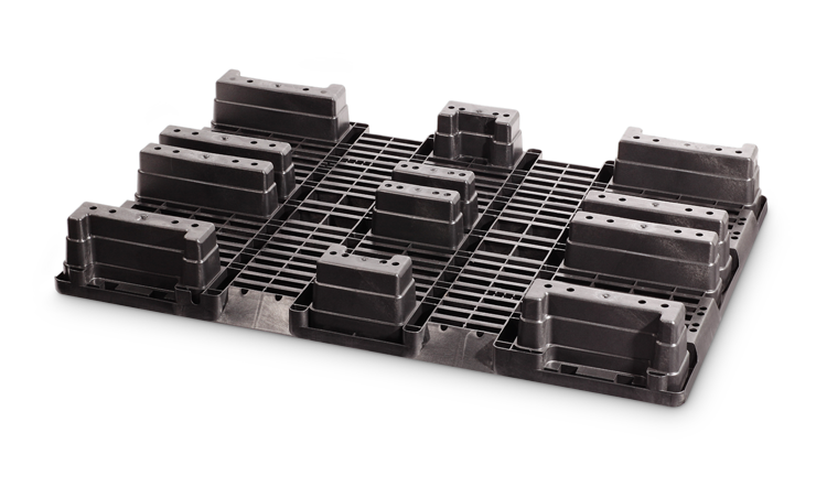 48 x 32 - Nestable Plastic Pallet - Open Deck | Reusable Transport Packaging