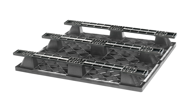 48 x 40 - One Way, Nestable Plastic Pallet - 3 Runners, Open Deck ...
