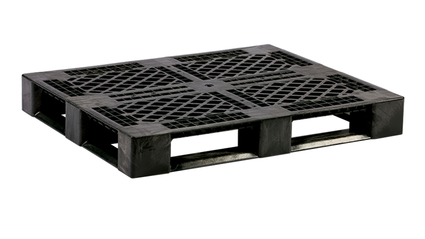 48 x 40 - Stackable Plastic Pallet - Picture Frame Base, Open Deck ...