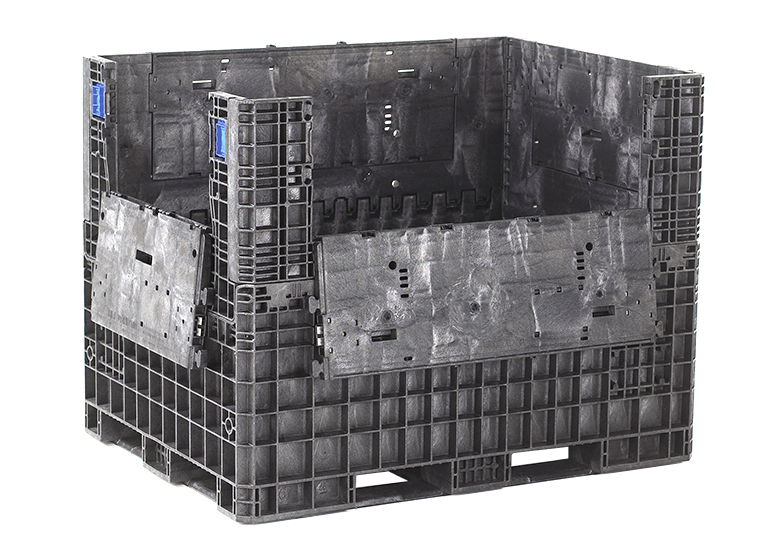 62 x 48 x 50 - Extended Length Collapsible Bulk Container With Drop ...