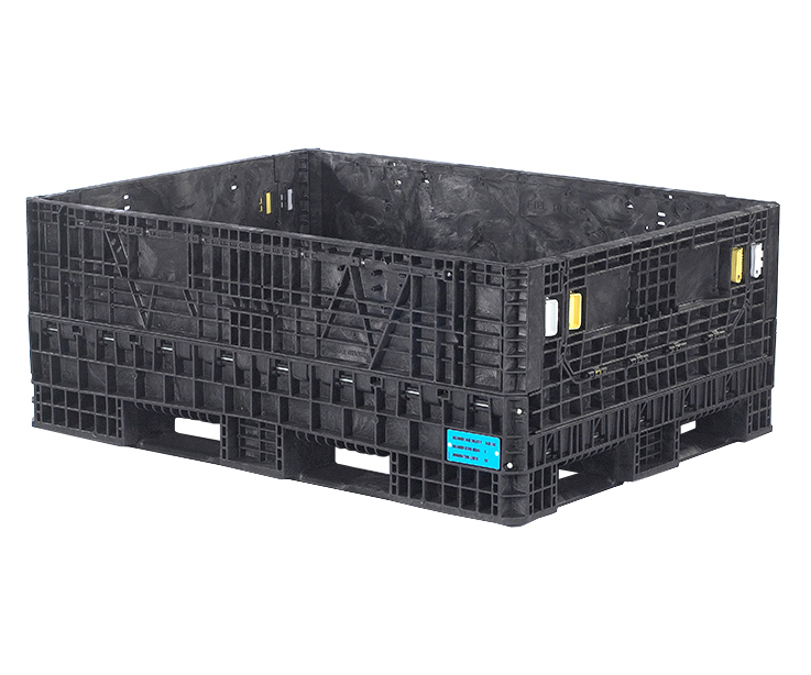 64 x 48 x 34 - Extended Length Collapsible Bulk Container With Drop ...