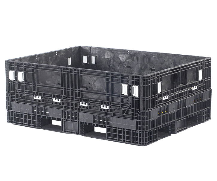 64 x 48 x 25 - Extended Length Collapsible Bulk Container With Drop ...