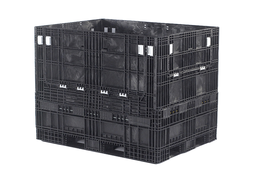 64 x 48 x 50 - Extended Length Collapsible Bulk Container With Drop ...