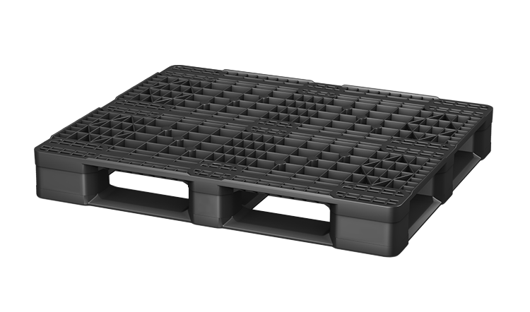 48 x 40 - Rackable Plastic Pallet - 6 Reinforced Runners, Open Deck ...