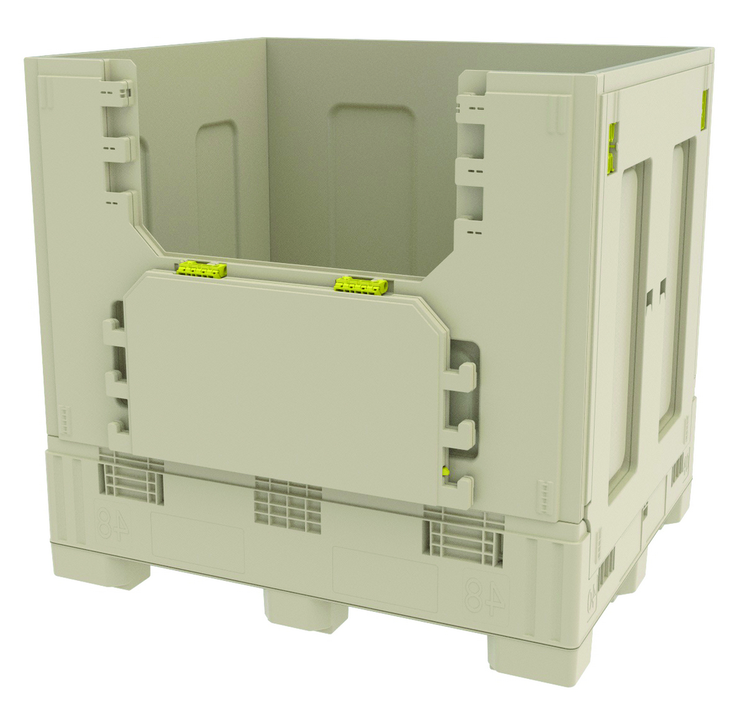 48 x 40 x 46 - 300 Gallon Powder & Resin Bin With Drop Door | Reusable ...