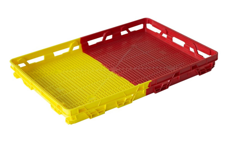 27 x 19 x 03 - Stack and Nest Plastic Shipping Container | Reusable ...