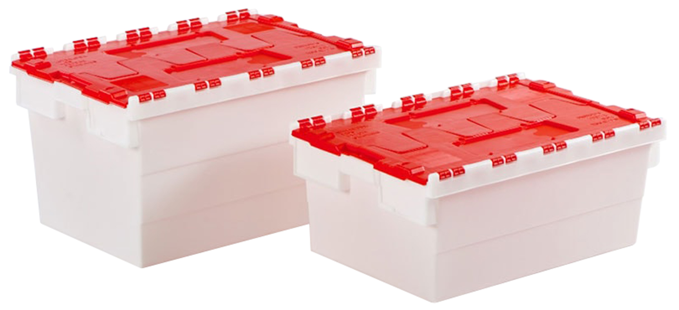 Attached Lid Containers In Stock | Reusable Transport Packaging