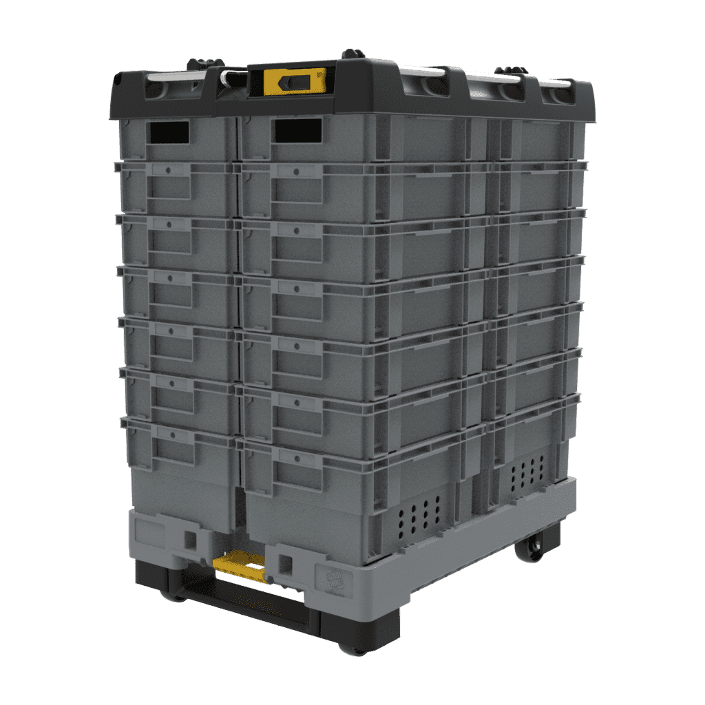 16 x 12 x 10 - Handheld Stack and Nest Shipping Container | Reusable ...