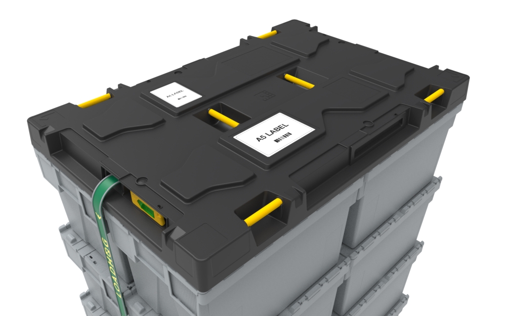 48 x 32 - Plastic Euro Pallet & Top Cap | Reusable Transport Packaging