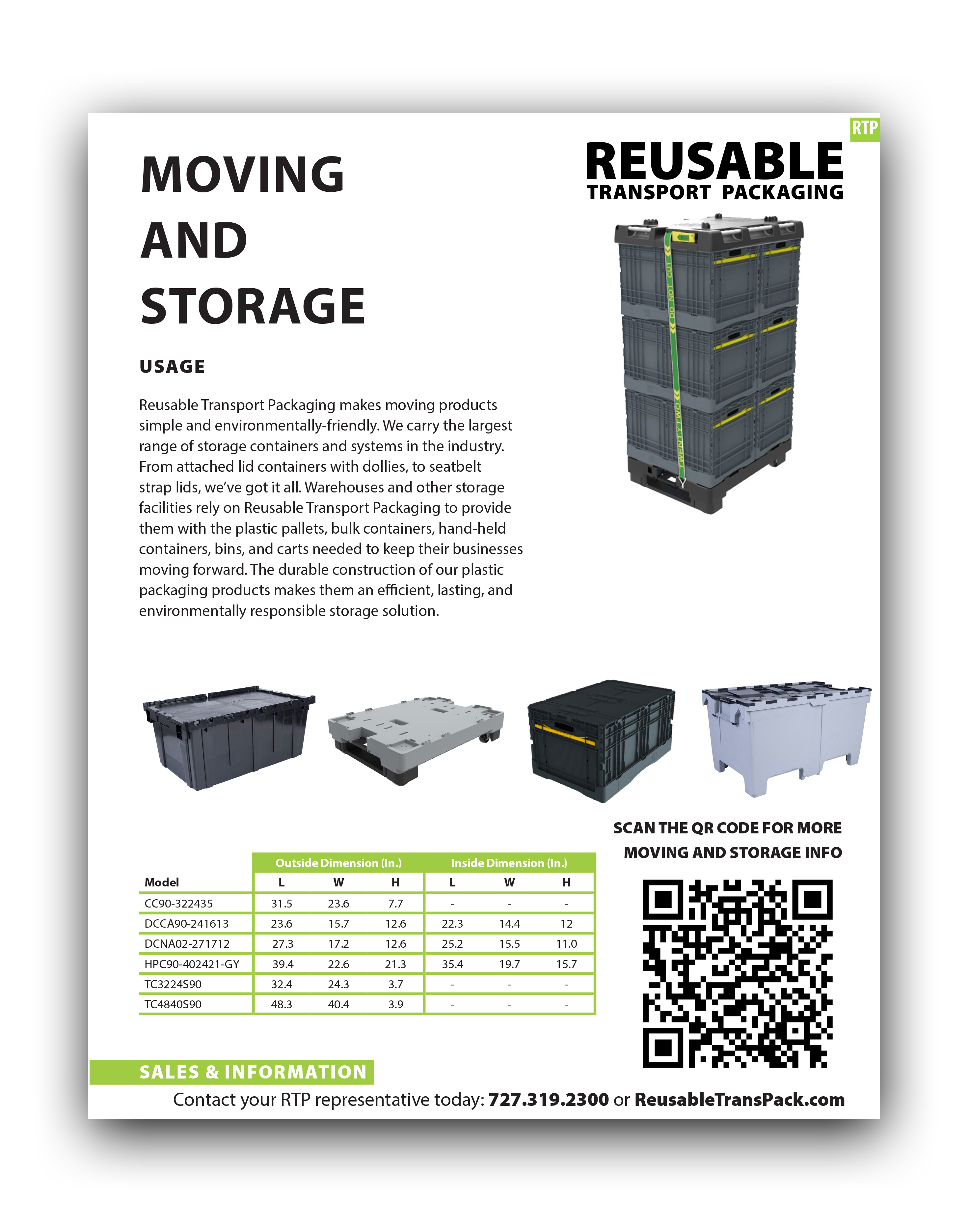 Moving & Storage Solutions | Reusable Transport Packaging Inc.