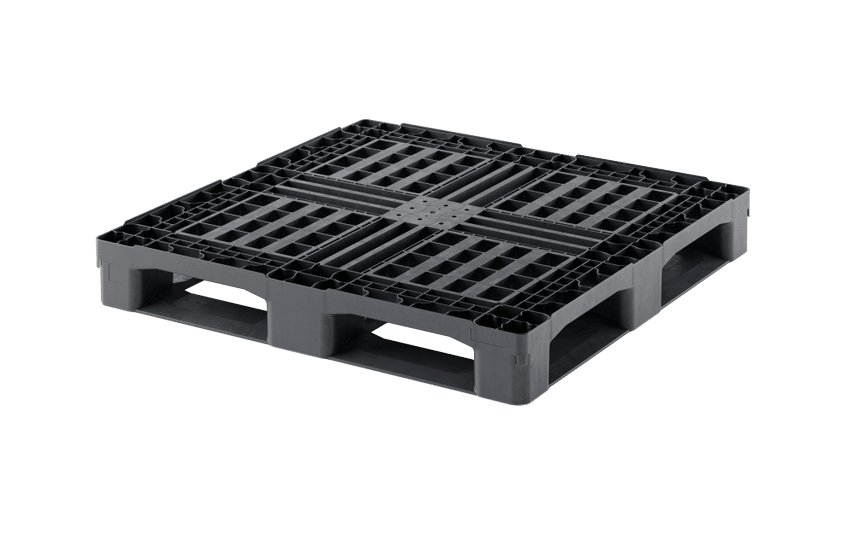 45 x 45 - Stackable Plastic Pallet - 6 Runners | Reusable Transport ...