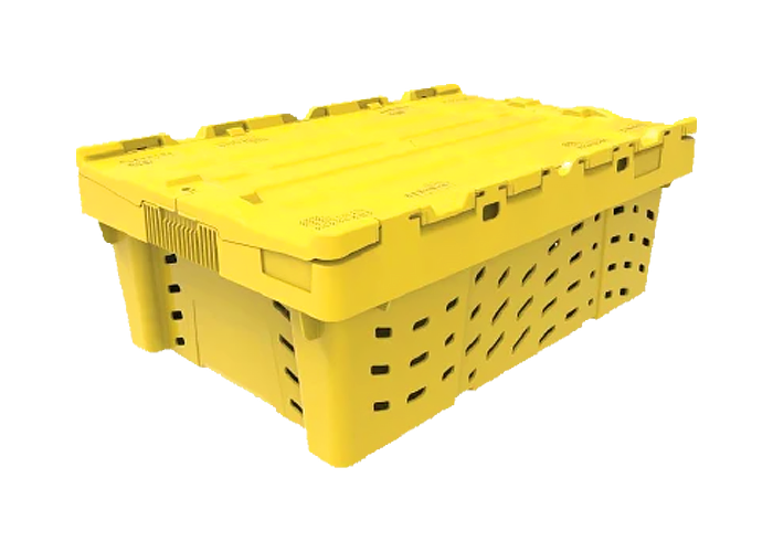 24 x 16 x 11 Vented Attached Lid Container