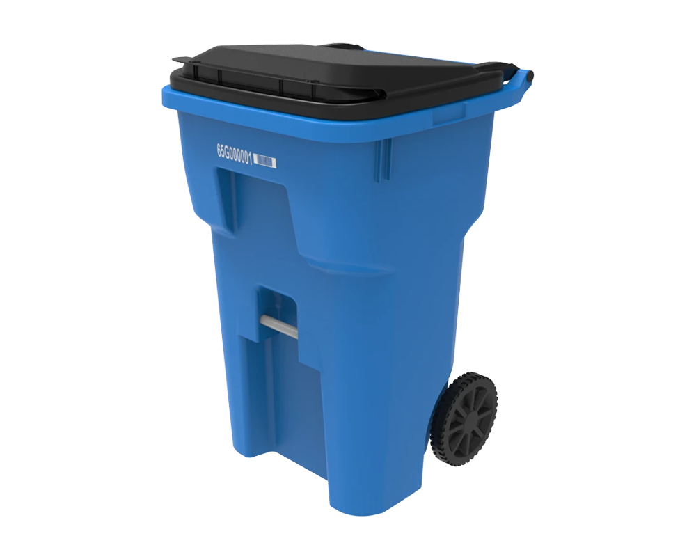 27 x 27 x 43 - Rolling Waste Container - 65 Gallon | Reusable Transport ...