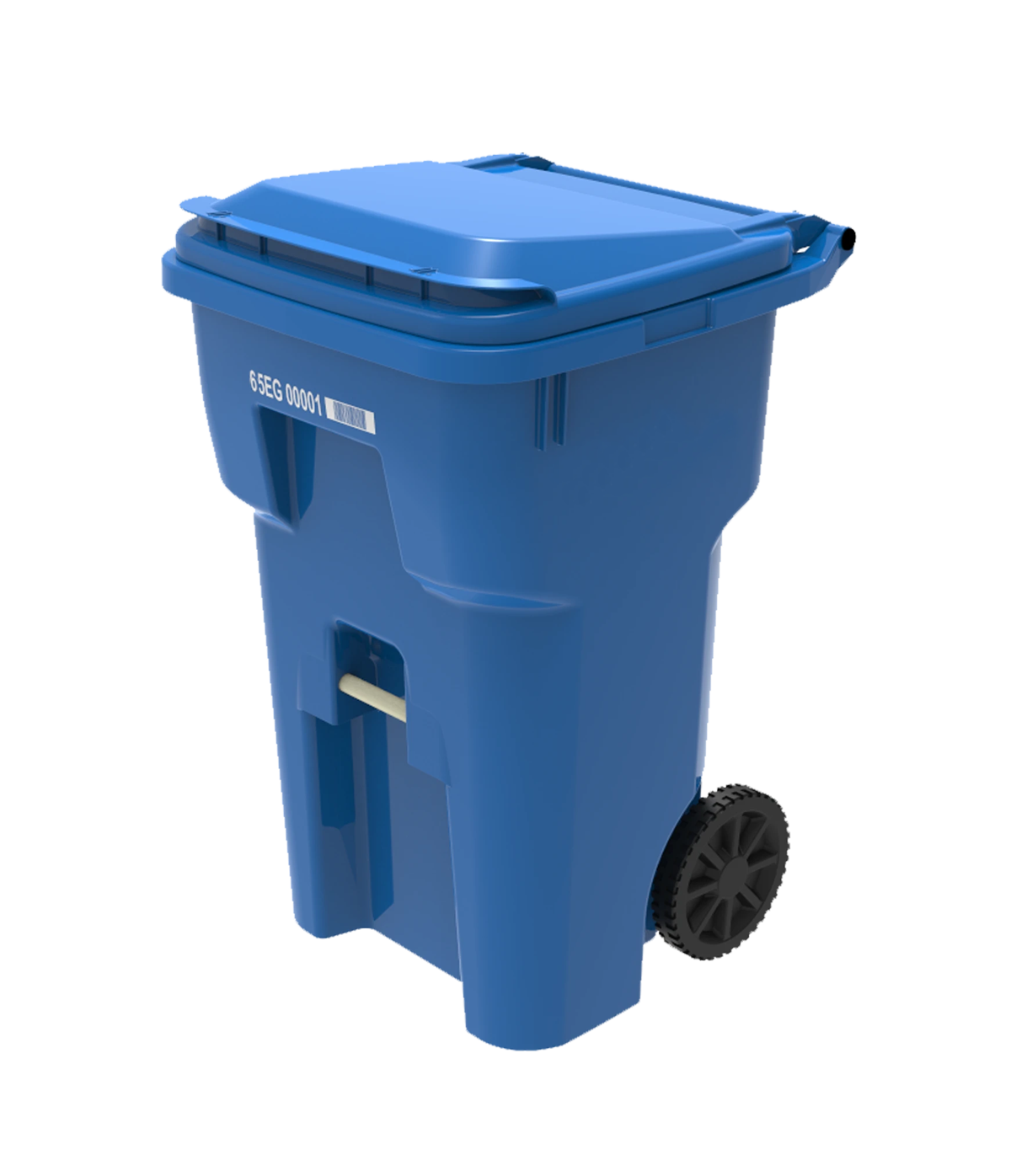27 x 27 x 44 - Roll-Out Waste Collections Cart - 65 Gallon