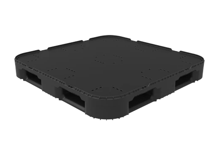 48 x 48 - Rackable Plastic Pallet - 6 Runners