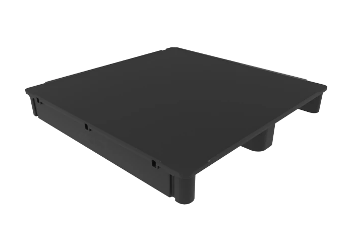 40 x 40 - Stackable Plastic Dairy Pallet - Wide Stringer