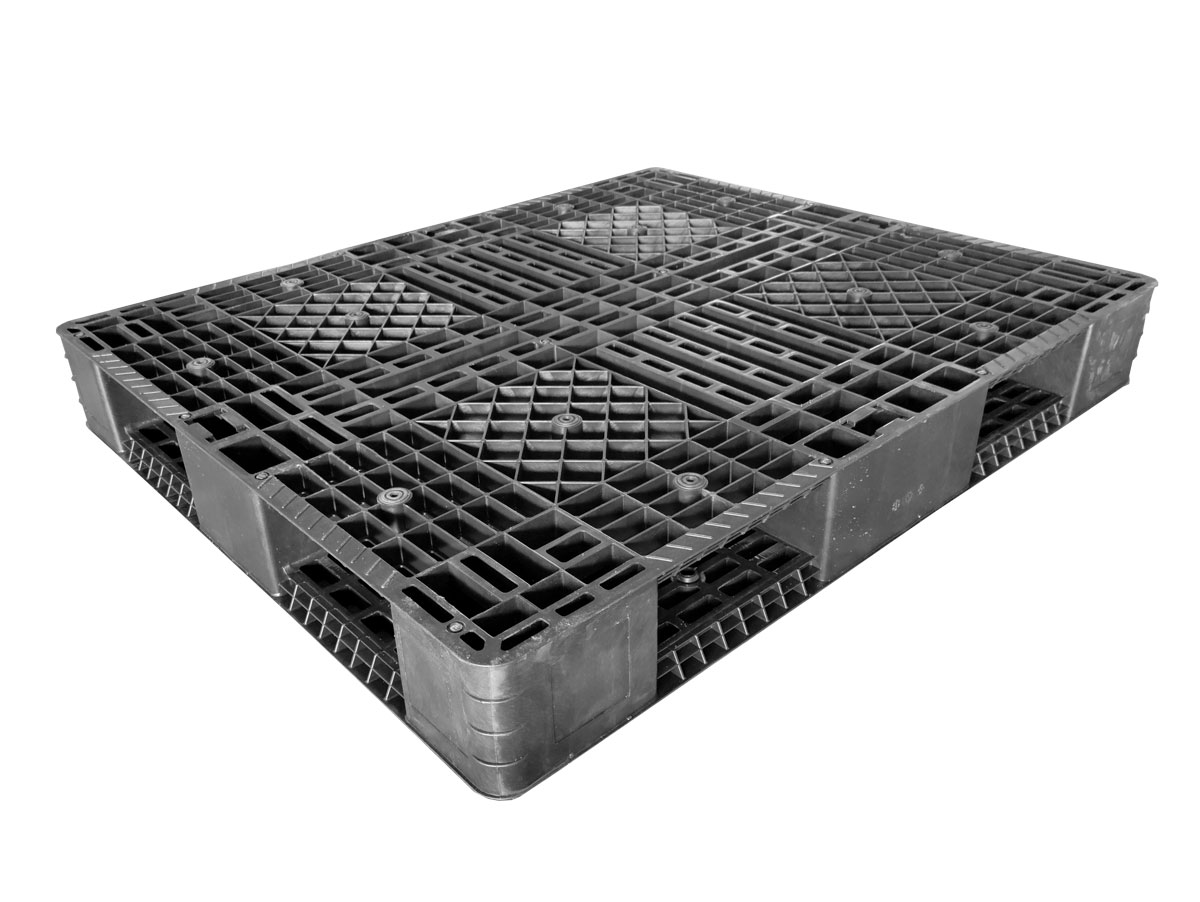 48 x 40 – Stackable Plastic Pallet – Medium-Duty, Double-Sided